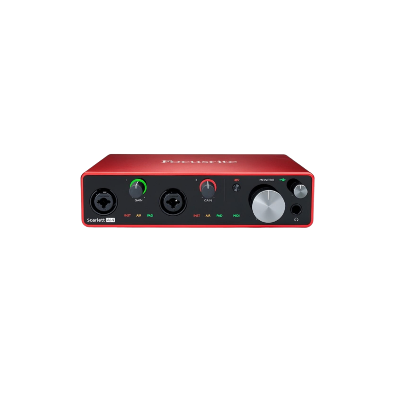 INTERFAZ FOCUSRITE SCARLETT 4I4 (3RA GEN) – Hendrix – Estamos Creando ...