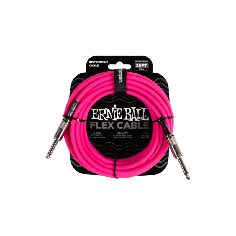 CABLE ERNIE BALL FLEX CABLE PINK 6M – Hendrix – Estamos Creando Historias