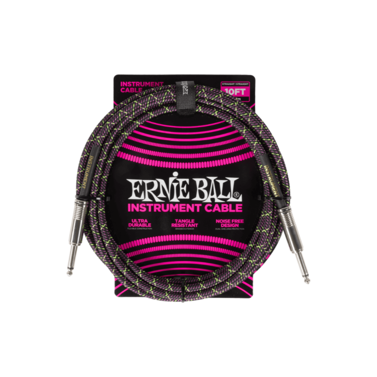 CABLE ERNIE BALL MALLADO 3MTS PBK – Hendrix – Estamos Creando Historias